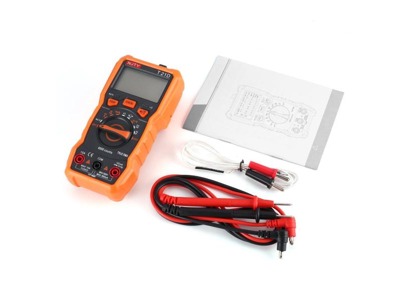 Mini Multímetro Digital Multímetro njty T21D dc / ac Volt Amp Ohm Diode ...