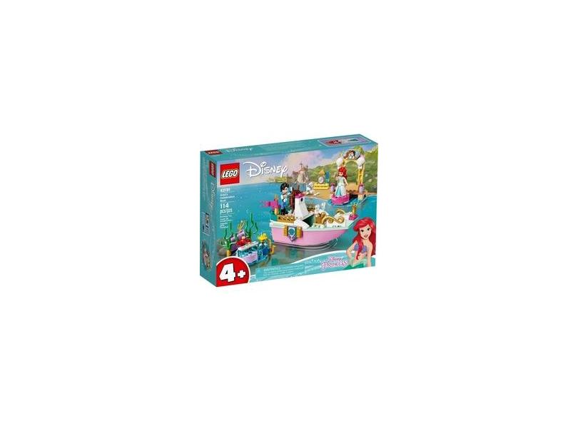 Lego 43191 Disney Princesas - O Barco De Cerimônia Da Ariel -114 Peças ...