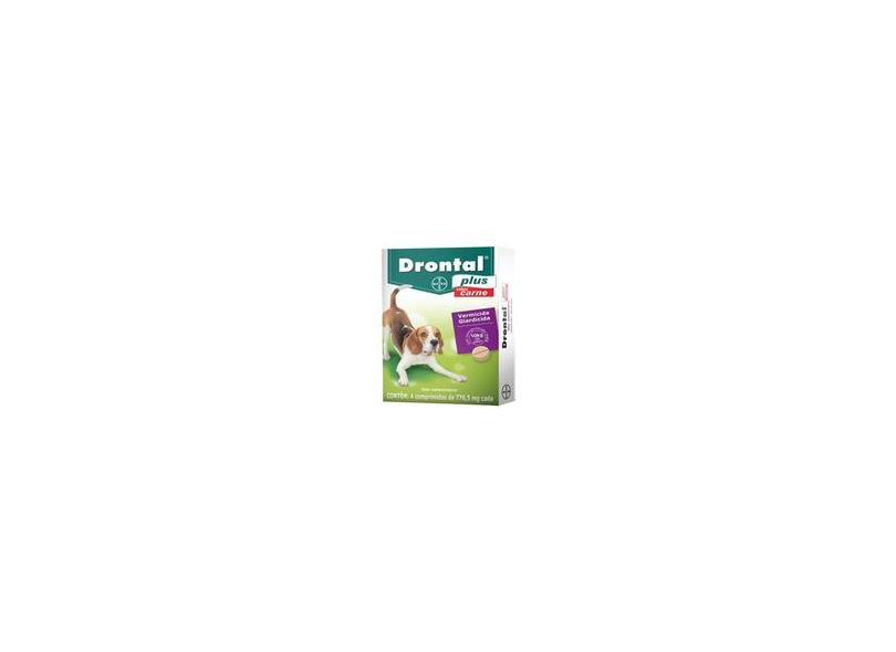 Drontal Plus 10kg Sabor Carne 4 Comprimidos –Bayer com o Melhor Preço é ...