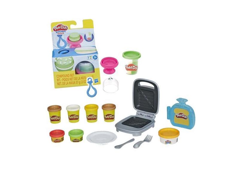 Kit Playdoh: Sanduicheira + Cupcakes & Macaron - Hasbro, Play Doh em ...