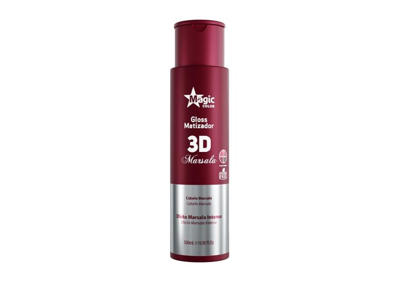 Matizador 3D marsala - efeito marsala intenso - 500ML - magic color em ...