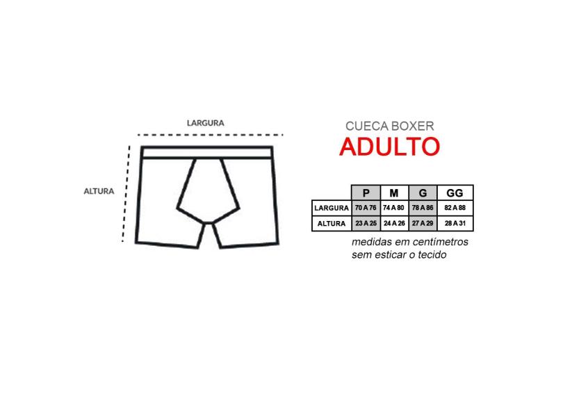 Kit Com 3 Cuecas Boxer Cotton Confort Masculina Part.b com o Melhor ...