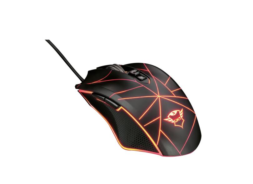 Mouse Gamer Ture Rgb GXT 160 Ambidestro 4000Dpi 7 botões Função Macro ...