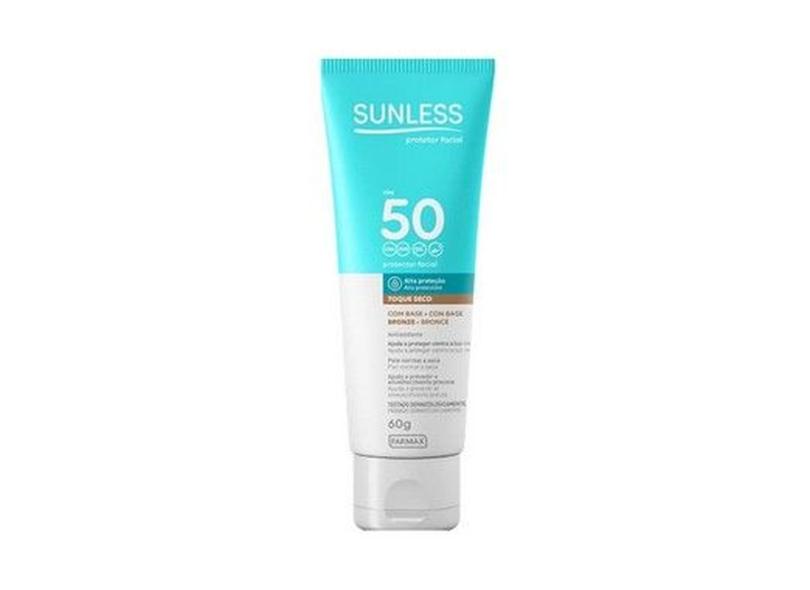 Sunless Protetor Solar Facial FPS 50 c/ Base 60g com o Melhor Preço é ...