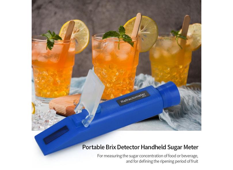 Sugar Medidor Refratômetro portátil Brix Detector Handheld açúcar ...