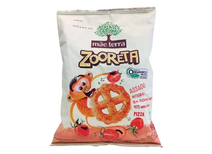 Pitzo Salgadinho Integral Orgânico Sabor Pizza Mãe Terra 45g com o ...