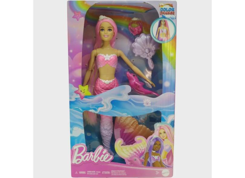 Boneca Barbie Sereia Muda de Cor - Mattel com o Melhor Preço é no Zoom