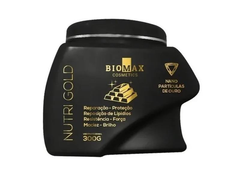 Máscara Repositora De Lipídeos Nutri Gold Biomax 300g em Promoção é no ...
