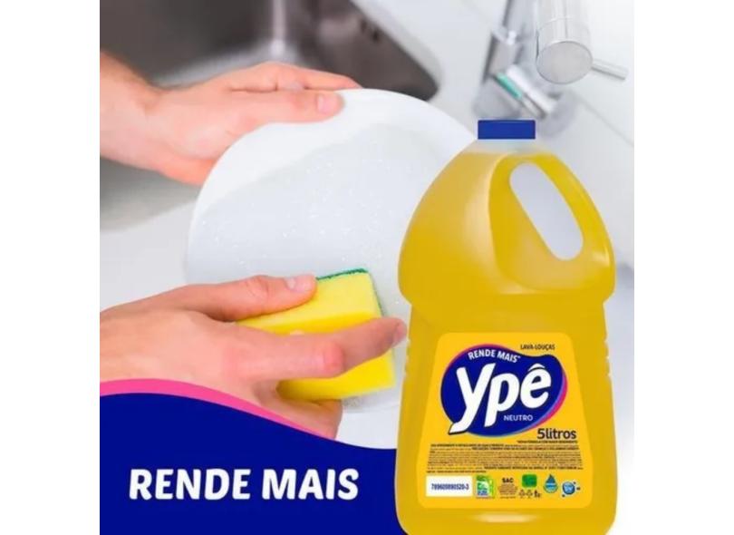 Caixa C/4 Detergente Ype 5 Litros Neutro Super Premium com o Melhor ...