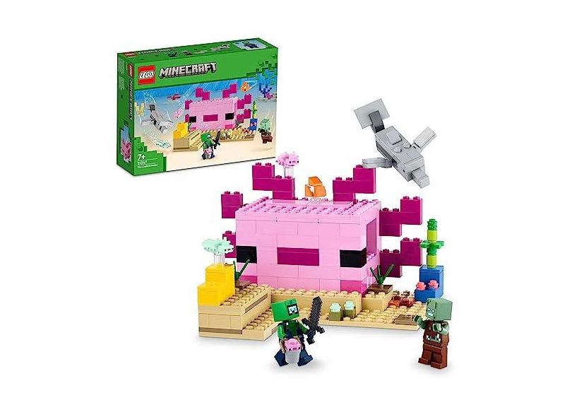 LEGO Set Minecraft 21247 A Casa de Axolotl 242 peças em Promoção é no ...