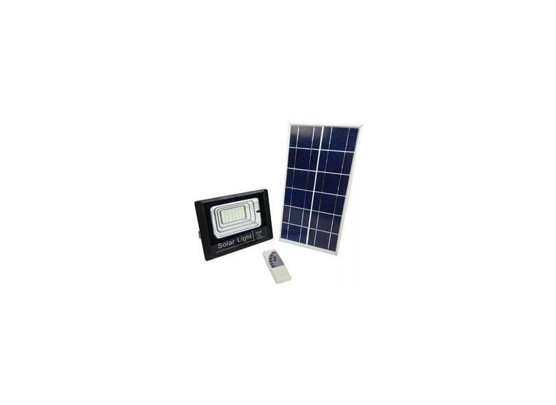 Refletor holofote Led 20w watts real + Placa painel solar Lucky/FOYU ...