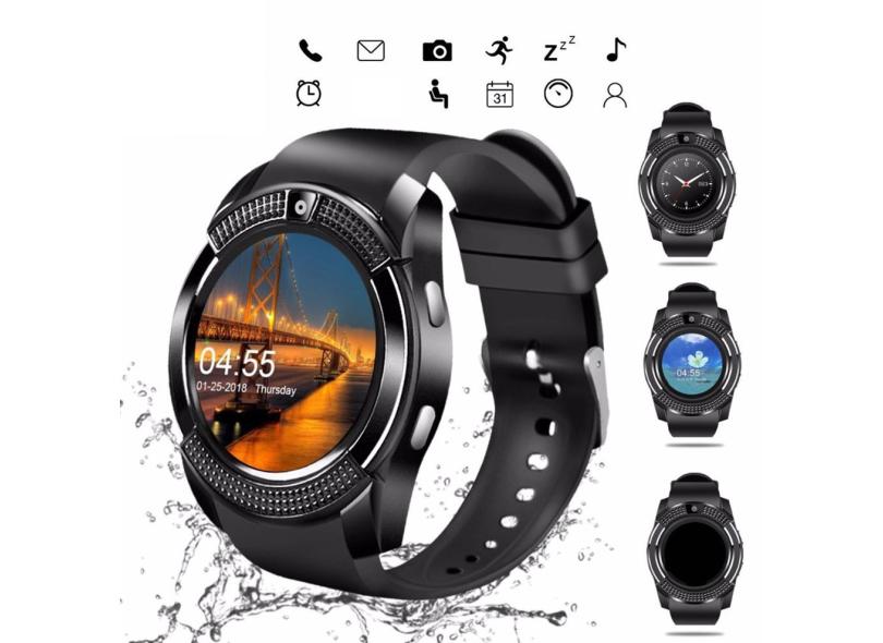 V8 Smart Wireless Watch SmartWatch Touch Screen com câmera com o Melhor ...
