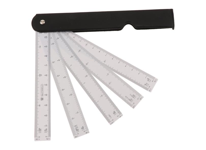 Régua De Escala De Arquitetos Com 5 Lâminas F / Escala De Medida De ...
