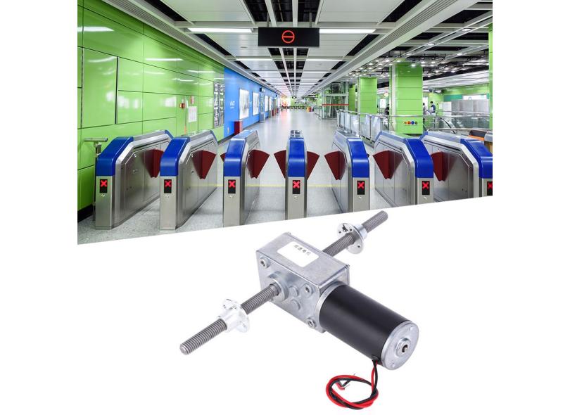 Motor dc de engrenagem sem-fim, 24 V direito de eixo duplo M8 rosca ...