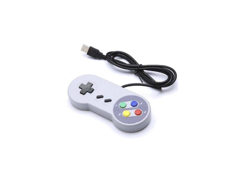 Controle Super Nintendo Snes Joystick Usb Pc Notebook Cr-009 com o ...