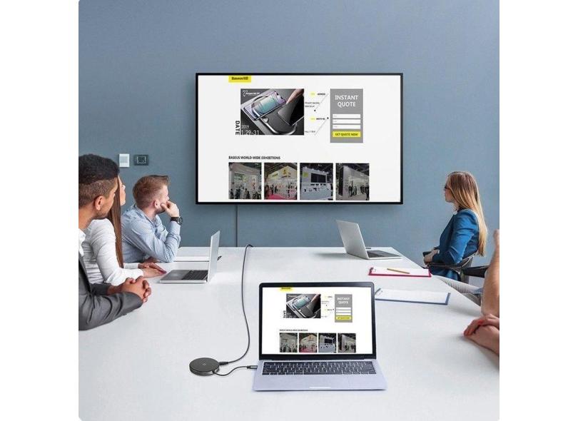 Super HUB 2 em 1 Carregador Wireless Macbook Notebook Tipo-C HDMI 4k ...