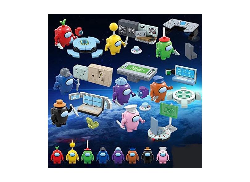 8Pcs/Set Among Us Game Figures Building Blocks Toys com o Melhor Preço ...
