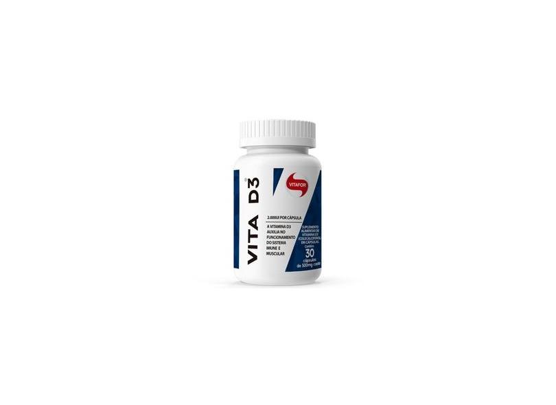 Vita D3 500mg 30 Cápsulas Vitafor Em Promoção é No Buscapé