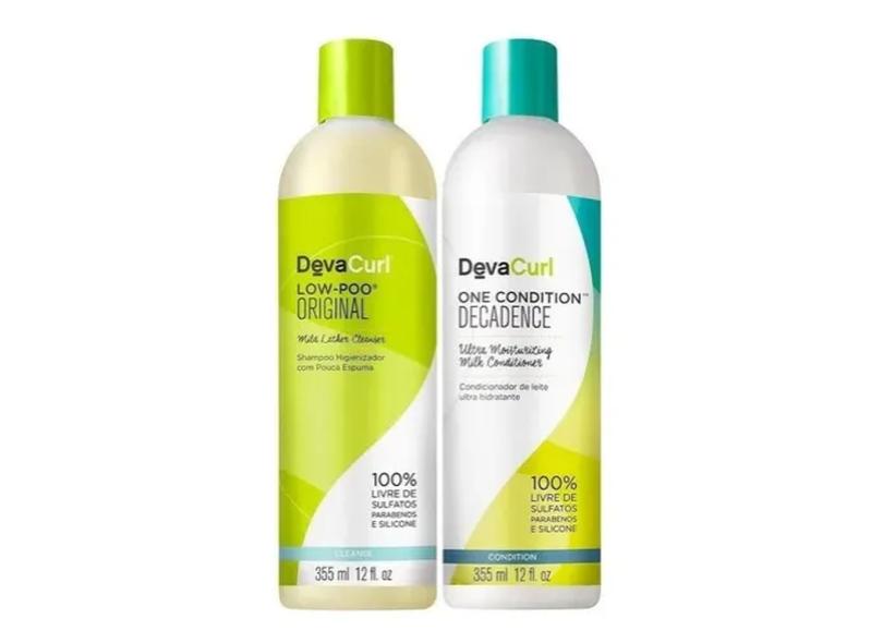 Deva Curl Low Poo Original E One Condition Decadence 2x355ml com o ...