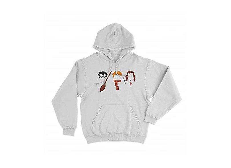 Moletom Canguru Unissex Algodão Harry Potter Rony e Hermione Friends Cartoon (, GG) com o Melhor ...