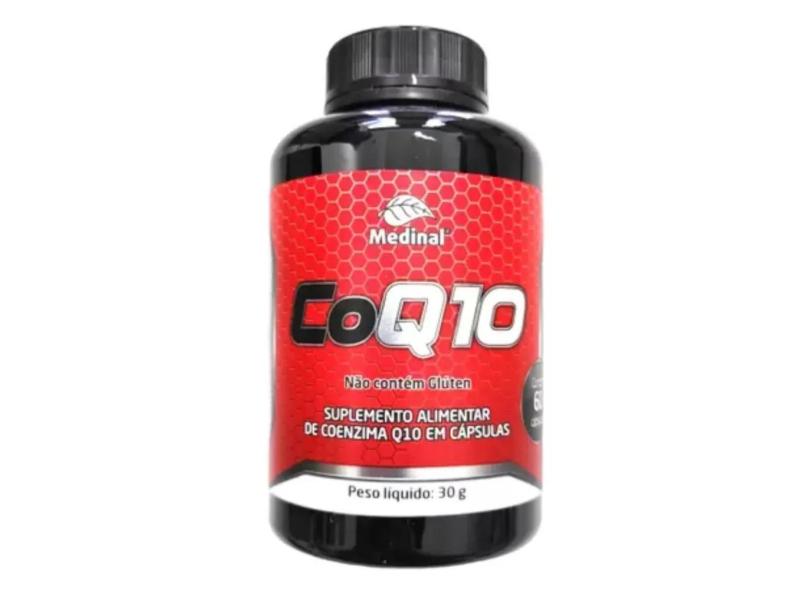 Coq10 60 Cápsulas Medinal Suplemento Alimentar Coenzima Q10 com o ...