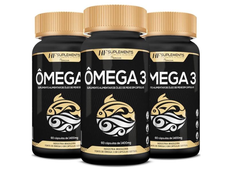 3x Omega 3 Oleo De Peixe Puro 60 Cápsulas Softgel com o Melhor Preço é ...