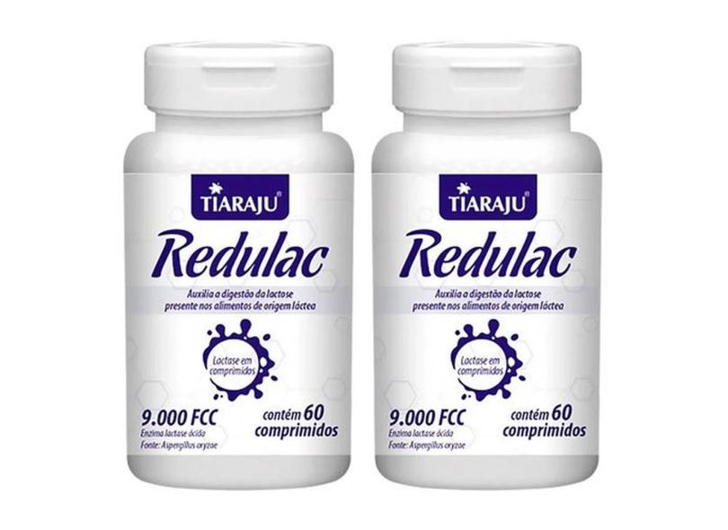 Lactase Redulac Intolerância Lactose 9000 Fcc 2x60 Cápsulas em Promoção ...