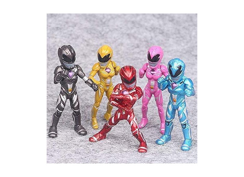Power Rangers Action Figures Toy 5 Peças - Power Rangers Action Figure ...