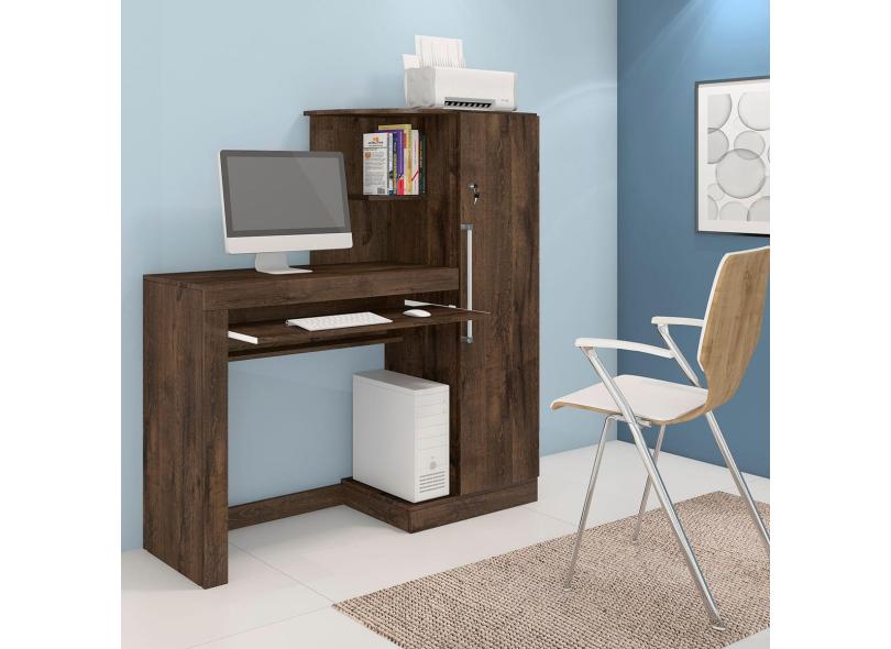 Mesa Escrivaninha Jcm Movelaria Aroeira Com Armário 1 Porta com o ...