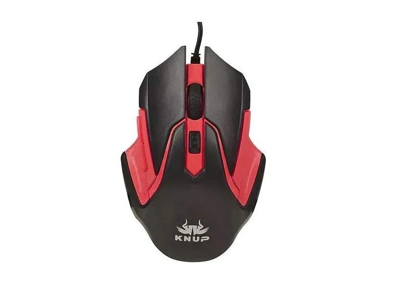 Mouse Gamer com fio Profissional Knup 3200 dpi ergonômico 6 botões com ...
