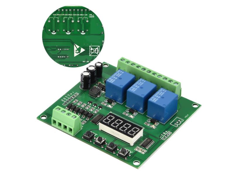 Módulo de controle de relé de 3 canais, Módulo de controle de relé de 3 ...