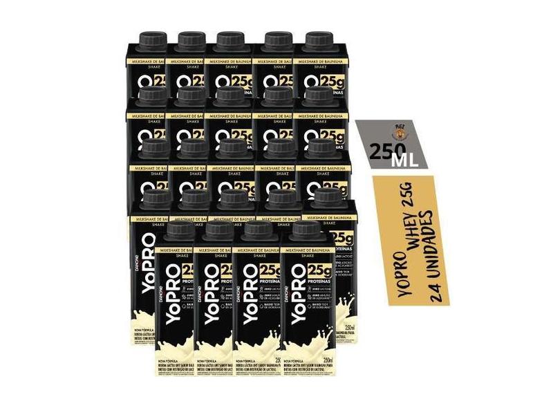 Yopro Bebida Láctea Danone Whey 250ml 25G Proteína - 24 Unidades - Yop ... Yopro Bebida Láctea Danone Whey 250ml 25G Proteína - 24 Unidades - Yop ...