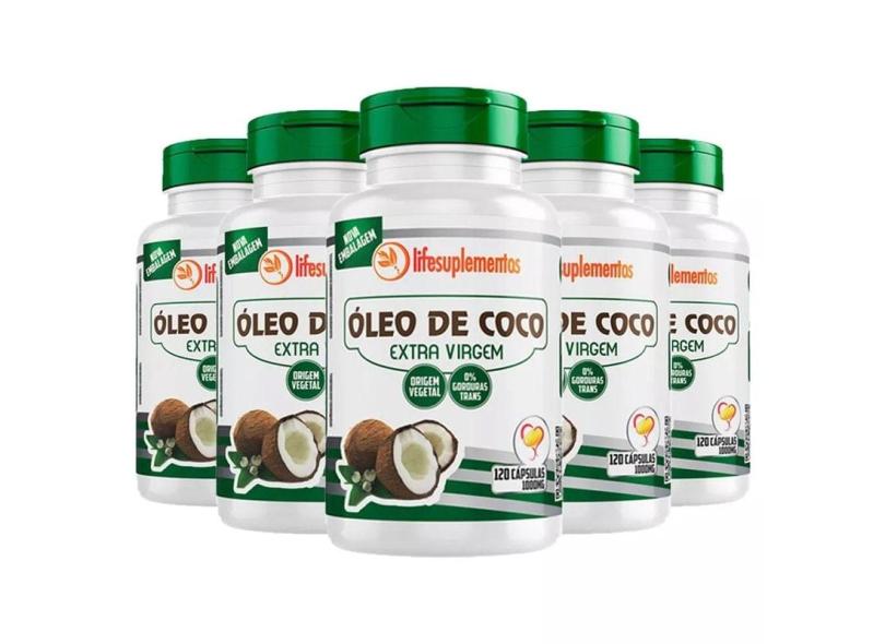 Óleo De Coco Extra Virgem - 5X 120 Cápsulas - Melcoprol com o Melhor ...