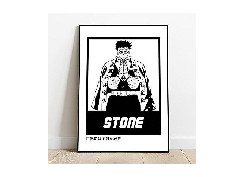 Quadro decorativo Poster A4 Gyomei Kimetsu No Yaiba Hashira com o ...