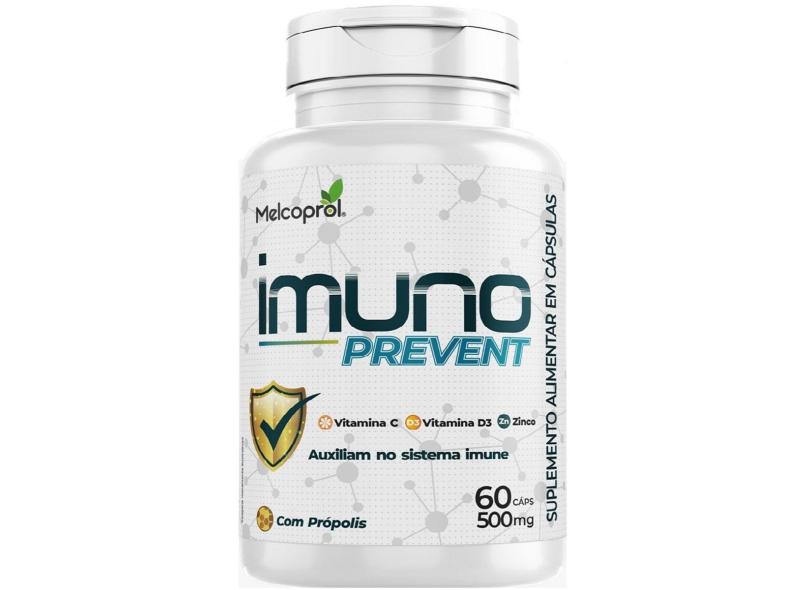 Imuno Prevent 500Mg 5X 60 Cápsulas Vit C, D3 E Zinco Melcoprol com o ...