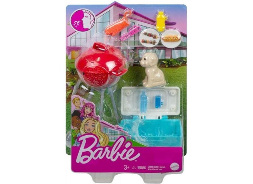 Barbie mini playset cenario com animais de estimacao com pet GRG75 ...