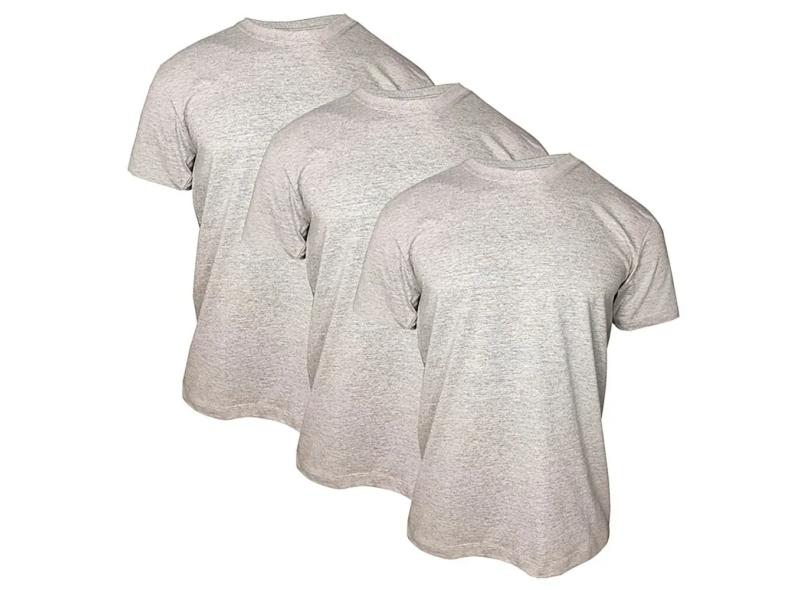 Kit 3 Camisetas Básicas Lisas Masculina 100% Algodão T-Shirt Premium ...