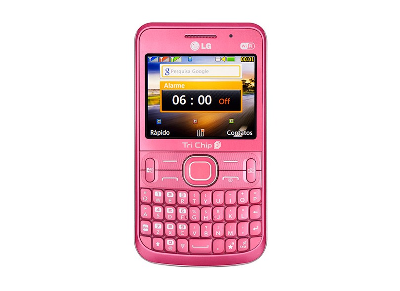 Celular LG C398 2,0 MP 3 Chips Wi-Fi com o Melhor Preço é no Zoom