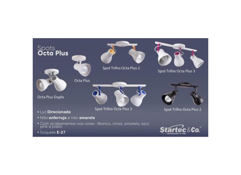 Spot Sobrepor Direcionável Octa Plus / 1xE27 Bivolt - Design Moderno ...