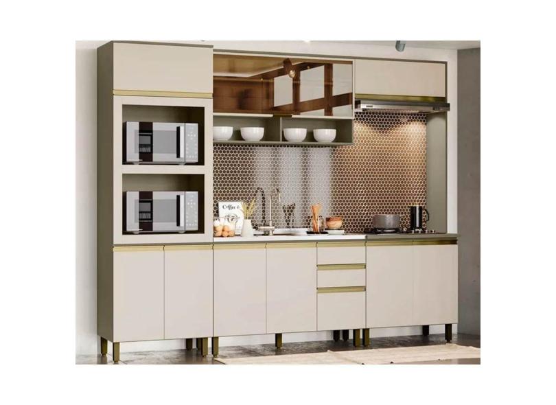 Kit de Cozinha 7 Peças Connect (2 Aéreos+2Balcões+1Paneleiro ...