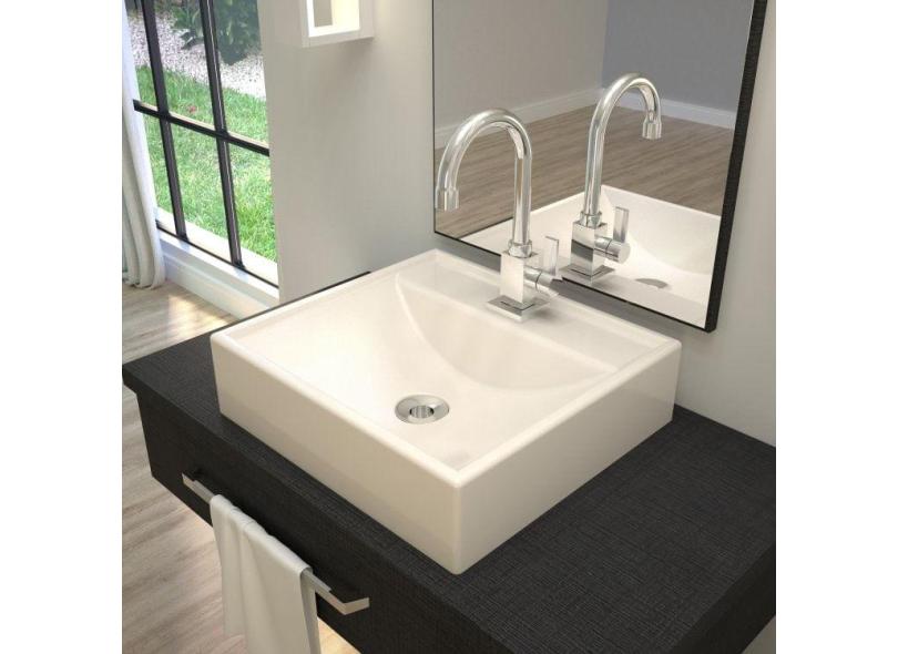 Kit Cuba Q39 Com Torneira Luxo 1195 Metal 1/4 Volta Compace Bege com o ...