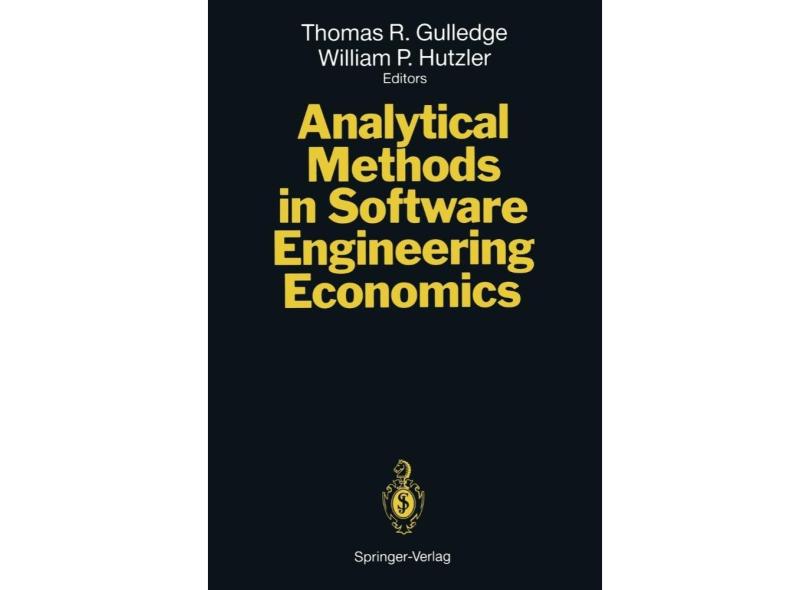 Analytical Methods in Software Engineering Economics com o Melhor Preço ...