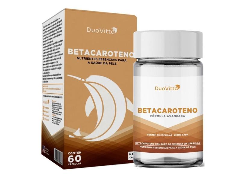 Betacaroteno 250Mg Premium Melanina - Duovitta - 60 Cápsulas com o ...