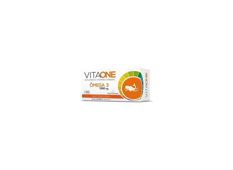 Vitaone Suplemento Vitamínico Com Omega 3 1000mg Com 60 Capsulas ...