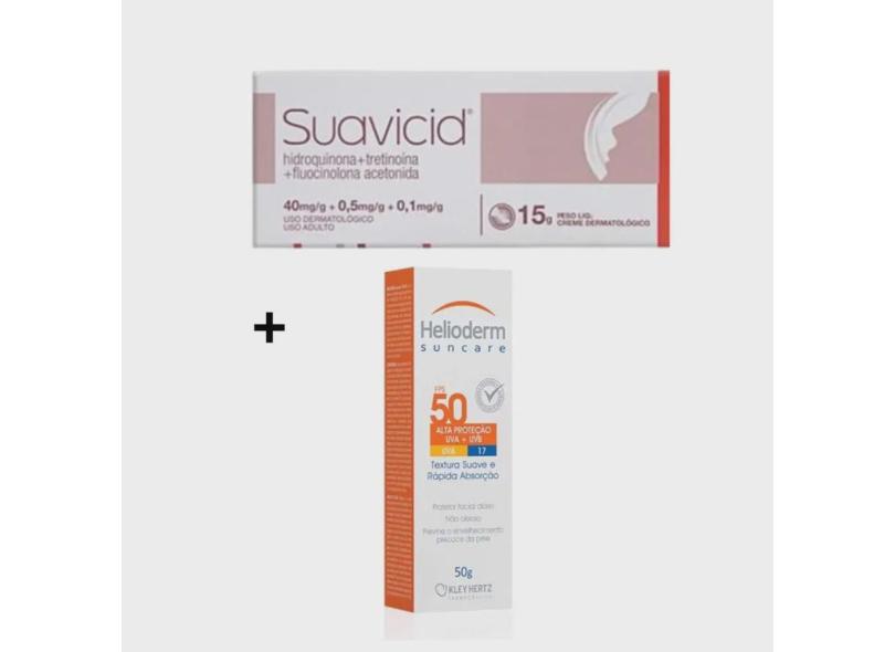 Kit Suavicid Creme clareador 15g + Protetor solar Fps 50 - legrand com ...