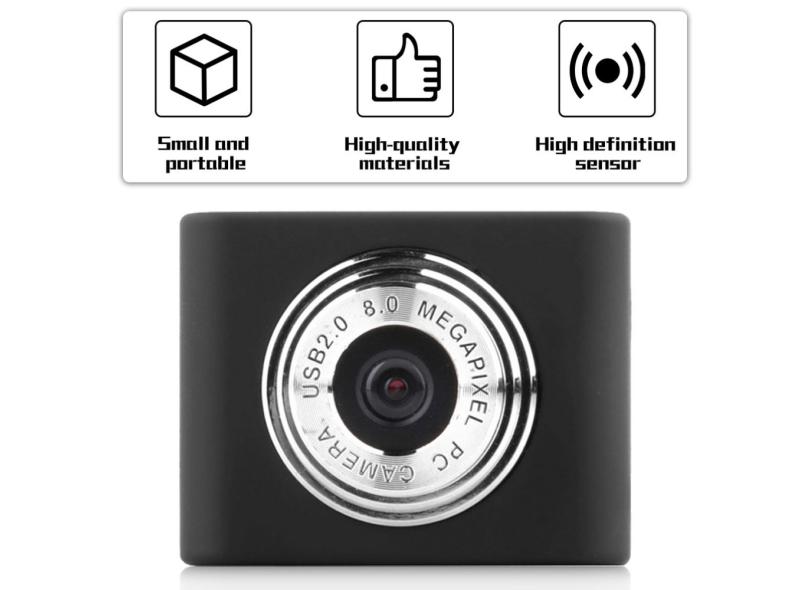 Mini USB 2.0 5 Megapixels Retrátil Clip WebCam Web Camera para pc ...