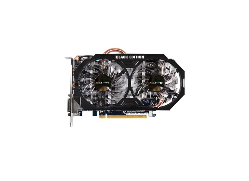 Placa de Video NVIDIA GeForce GTX 750 Ti Black Edition 2 GB DDR5 128 Bits Gigabyte GV-N75TWF2BK ...
