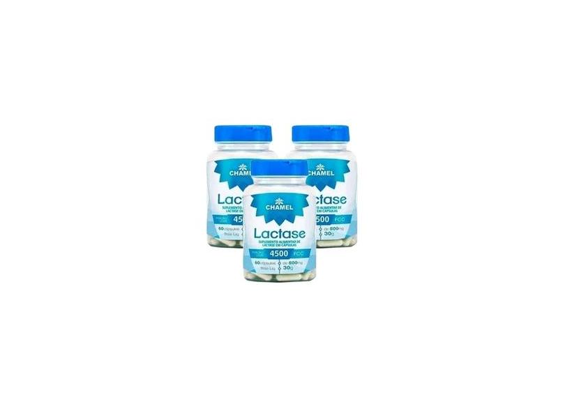 Lactase 60 Cápsulas De 500 Mg - Chamel - 3 Frascos com o Melhor Preço é ...