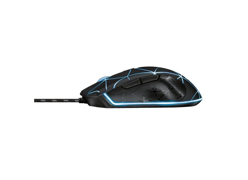 Mouse Gamer Led GXT 133 Locx 4000dpi 6 botões e Formato Ambidestro ...