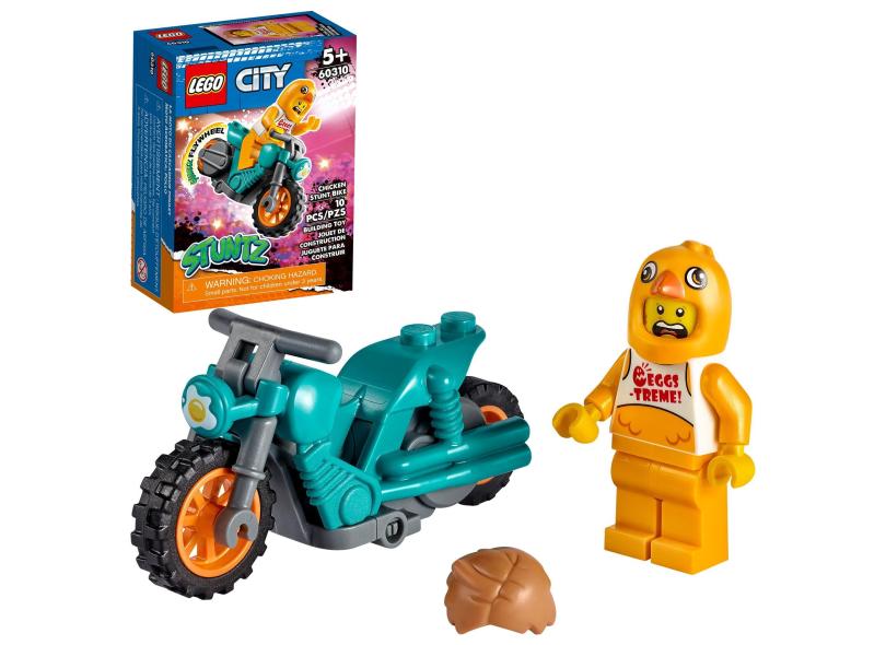 Kit De Construção Lego City Chicken Stunt Bike 60310 Para Crianças com ...